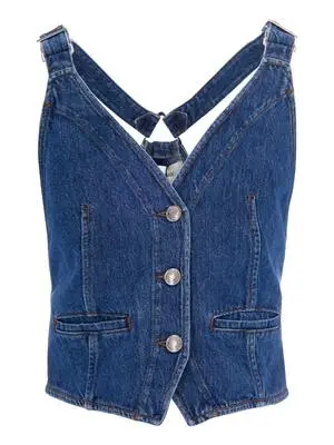 Sportmax Denim Vest - Blu Notte