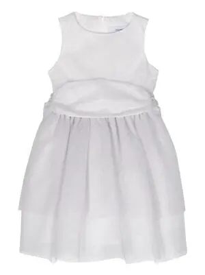 SIMONETTA Glittered Full-skirt Dress - Silver