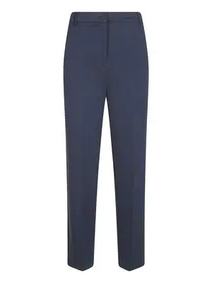 Max Mara Straight Leg Trousers - Blu