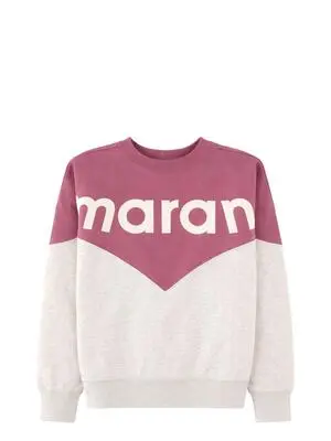 MARANT ETOILE Houston" Crewneck Sweatshirt - Pink