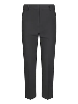 Max Mara Wool Blend Stretch Trousers - Nero