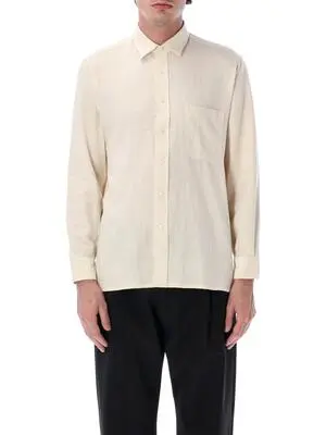 SALVATORE PICCOLO Cotton Button-front Shirt - Beige