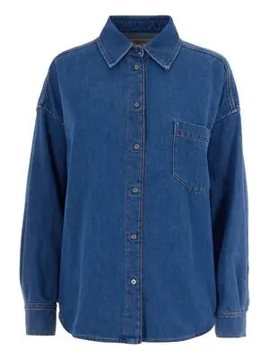 Max Mara Classic Cotton Shirt - Blu