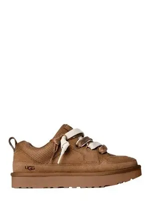 UGG Essential Leather Lace-up Sneakers - Chestnut