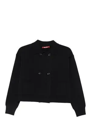 Max Mara MAX MARA STUDIO Button-Up Cardigan Navy