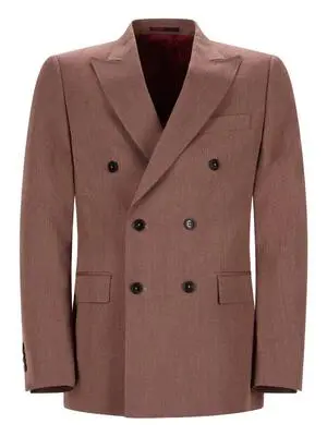 Drole De Monsieur Double-breasted Blazer - Brown