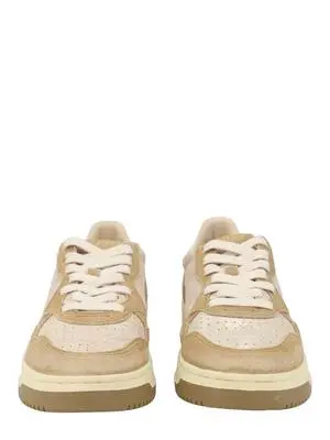 AUTRY AUTRY Suede And Leather Low-Top Sneakers Multicolour