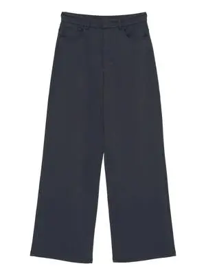 Max Mara High-performance Cotton Blend Trousers - Blue