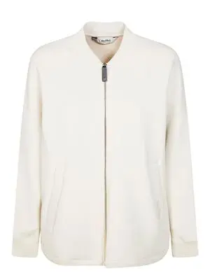 Max Mara Mini Scuba Bomber Jacket - Bianco
