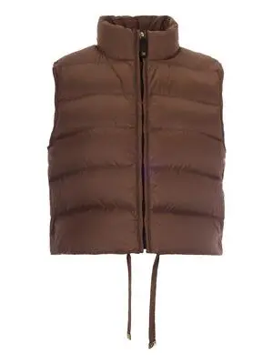Max Mara Quilted Puffer Vest - Honey