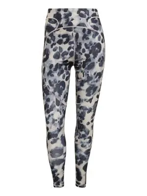 Adidas By Stella McCartney 7/8 Length Printed Leggings - Wnlblck