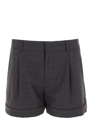 Moschino Tailored Plaid Shorts - Grey
