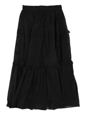 MARANT ETOILE Volodia Cotton Long Skirt - Black