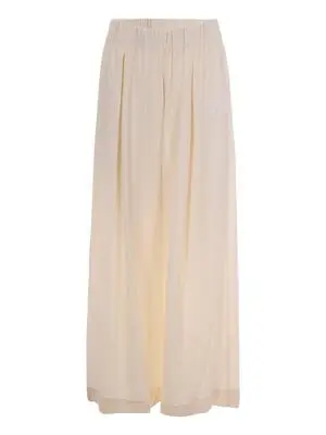 SESSUN Wide Leg Trousers - Ecume
