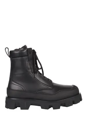 Moncler Lace-up Ankle Boots - Black