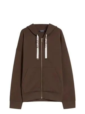 Max Mara Long Sleeve Zip-up Sweater - Brown