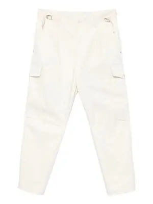 Moncler Fw25 Collection Trousers With Cargo Pockets - Cream