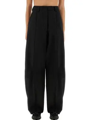 THELATEST Pleated Front-zip Trousers - Black