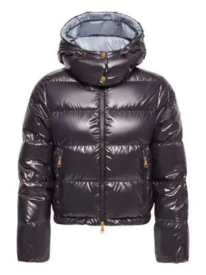 Moncler Down-filled Coat With Adjustable Hood - Blu