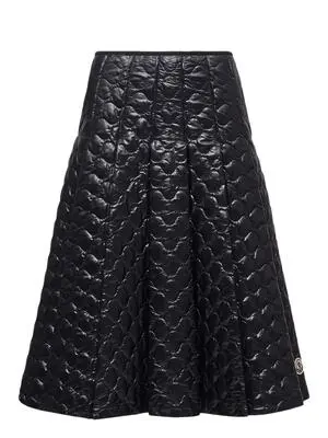 Moncler Quilted Nylon Mini Skirt - Black