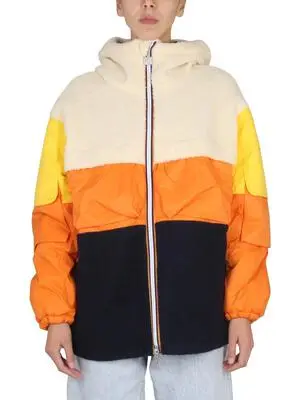 K-WAY Sherpa Colorblock Zip-up Jacket - Multicolour