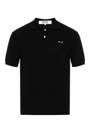 Play Comme Des Garcon Emblem Knit T-shirt For Ss26 - Black