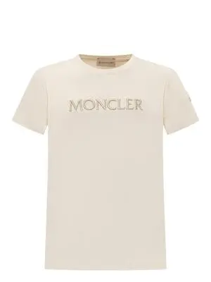Moncler Moncler Classic Cotton T-Shirt Bianco