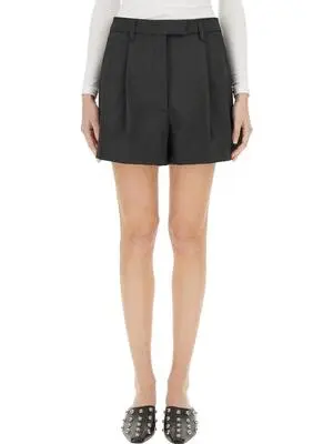 THELATEST Pleated Tailored Shorts - Grey