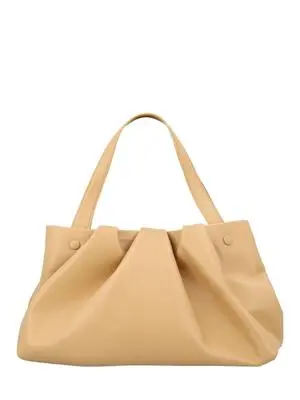 THEMOIRE Pleated Tote Bag - Beige
