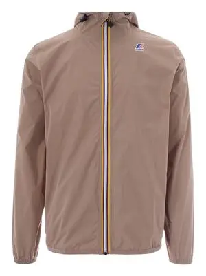 K-WAY Lightweight Hooded Jacket - Beige Taupe