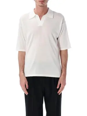 ROBERTO COLLINA Relaxed-fit Polo Size - White