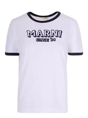 Marni MARNI "Since 94" Logo T-Shirt Lily White