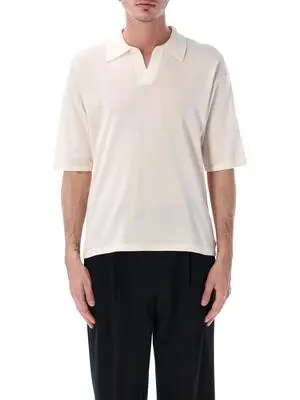 ROBERTO COLLINA Relaxed-fit Polo For - Beige
