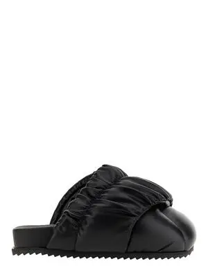 YUME YUME YUME YUME "Sandal Tent" Gathered Leather Slides