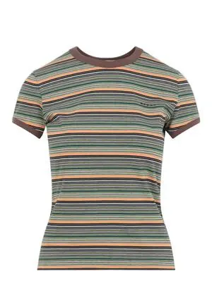 Marni Striped Cotton T-shirt - Multicolour