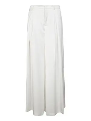 Andamane Tara Wide Leg Trousers - Bianco