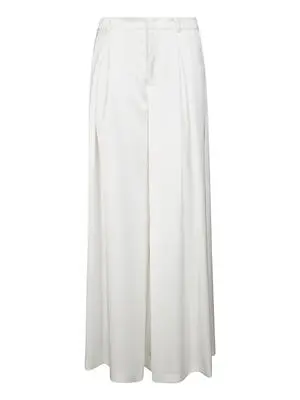 Andamane THE ANDAMANE Tara Wide Leg Trousers Bianco