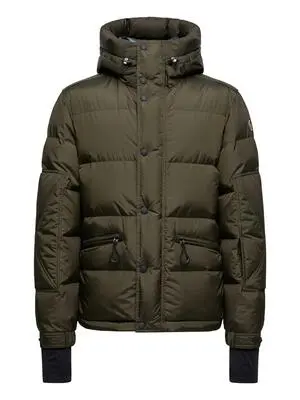 Moncler Down-filled Zip-up Jacket With Adjustable Hood - Green