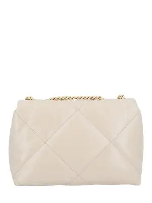 Tory Burch TORY BURCH Quilted Leather Shoulder Bag Beige