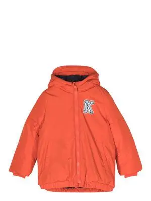Kenzo Down Jacket With Hood - Orange