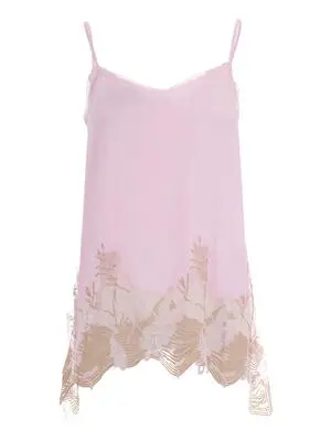 Fabiana Filippi FABIANA FILIPPI Lace Trimmed Camisole Rosa Petalo
