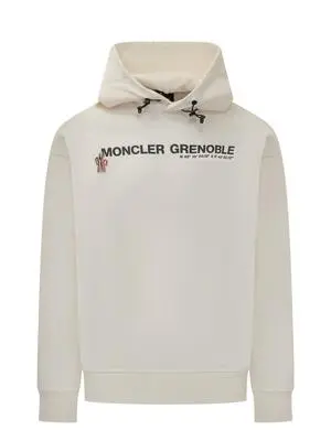 Moncler Hooded Sweatshirt - Bianco