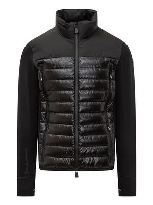 Moncler Quilted Zip-up Cardigan - Nero