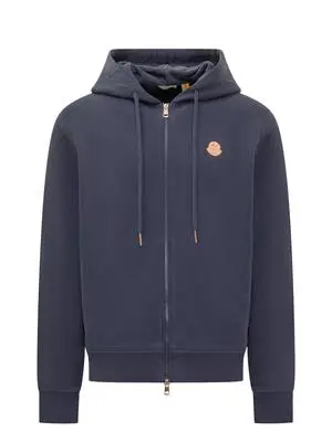MONCLER X DONALD GLOVER Zip-up Hoodie - Blu