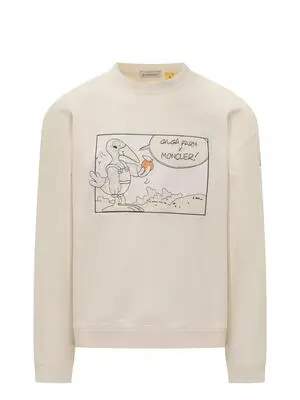 MONCLER X DONALD GLOVER 5 Sweatshirt - Bianco