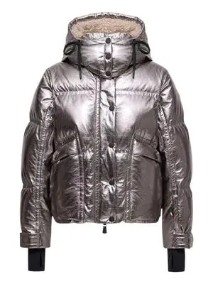 Moncler Down-filled Adjustable Hooded Coat Size - Silver