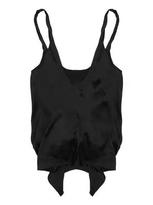 JW Anderson Silk Draped Cami Top - Black