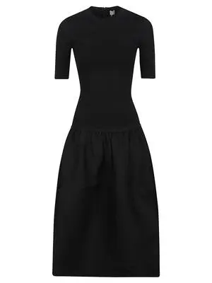 TOTEME Twinflower Tee Dress - Black