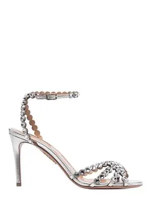 AQUAZZURA AQUAZZURA Embellished Stiletto Heeled Sandals