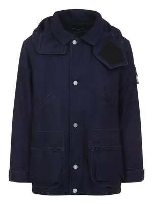 Stone Island Cotton Blend Jacket - Blue